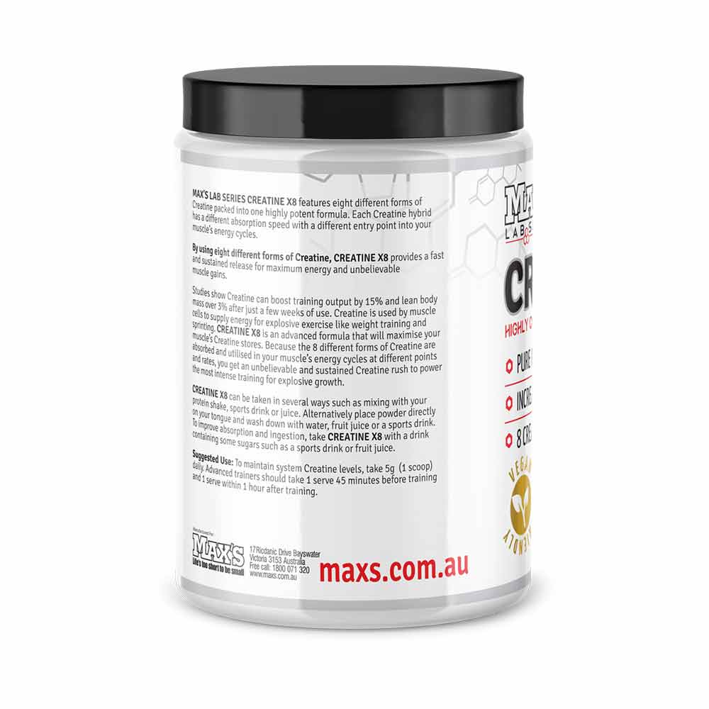 Maxs - Lab Series Creatine X8 – Fitness Warehouse Australia